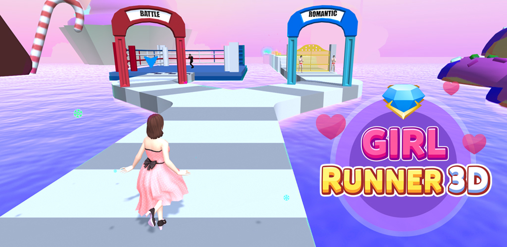 Jouez à Girl Runner 3D sur PC, le tour est joué, pas à pas!